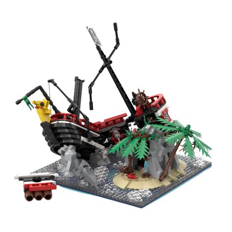 Moc 159152 Shipwreck Island Assembly Model Building Blocks Set By Mikey