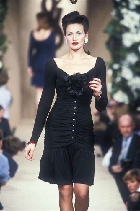Pin By Pinner On Yves Saint Laurent Spring 1996 1996 Runway Dresses
