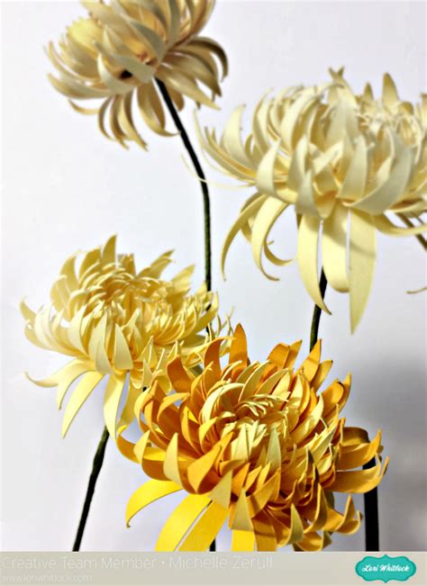 3D Chrysanthemum Flowers Tutorial With Michelle Lori Whitlock