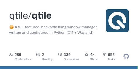 github qtile qtile a full featured hackable tiling window manager