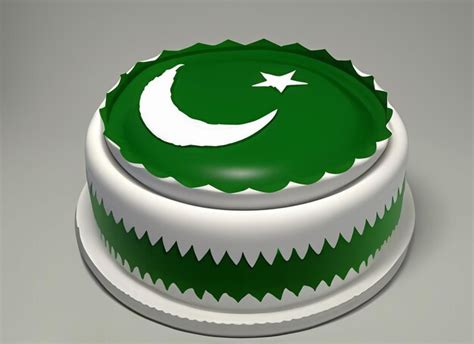 Premium Photo 14 August Pakistan Independence Day Cake