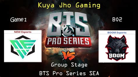 New Esports Vs Boom Esports Game 1 Bo2 Groupstage Bts Pro Series