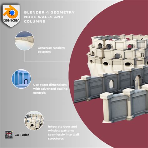 Blender Geometry Node Walls And Columns Blender Market