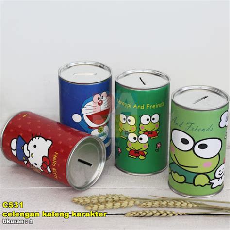 Celengan Kaleng Karakter Souvenir Pernikahan