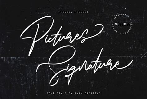 Pictures Signature Font Hey Fonts