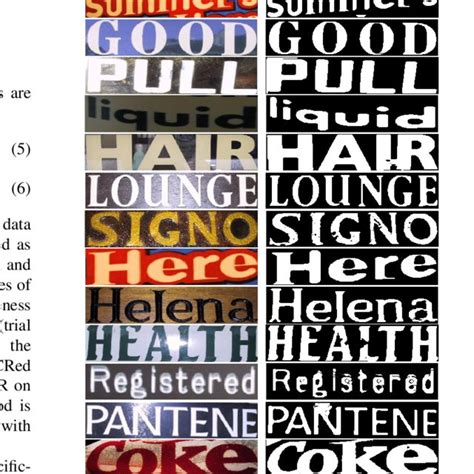 Representative Results Of Color Text Segmentation Download Scientific Diagram