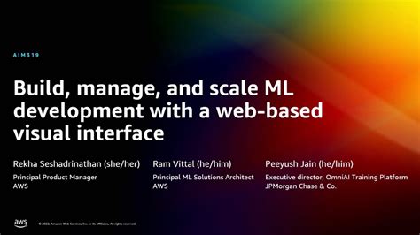 AWS Re Invent 2022 Build Manage Scale ML Development With A Web