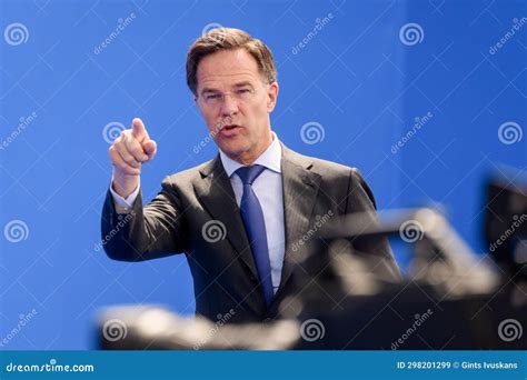 Mark Rutte Prime Minister Of Netherlands Editorial Stock Image Image