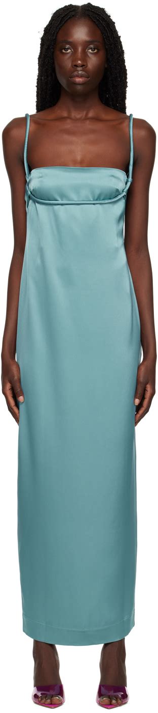 Paris Georgia Blue Talia Midi Dress Ssense