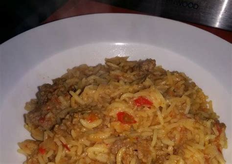 Mince Meat Jollof Rice Recipe By Brenda Njemanze Cookpad