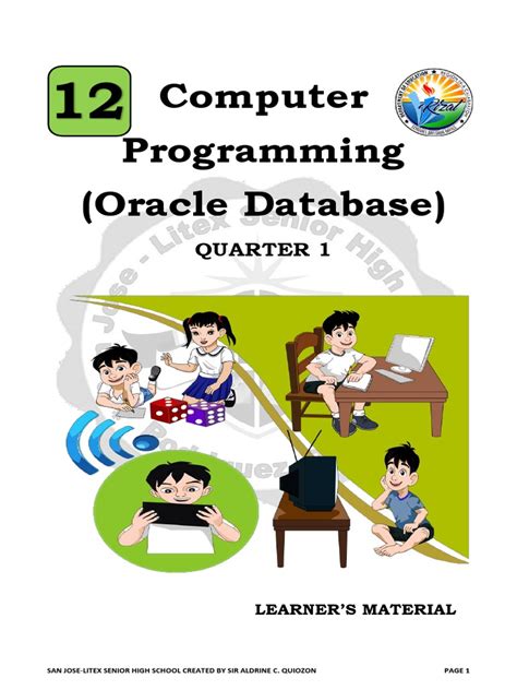 sjlshs computer programming oracle database pdf databases sql
