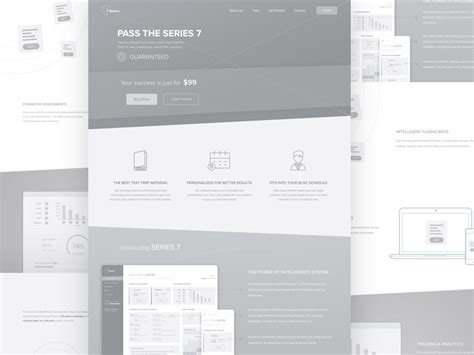 Wireframes For A Home Page Wireframe Layout Page Design
