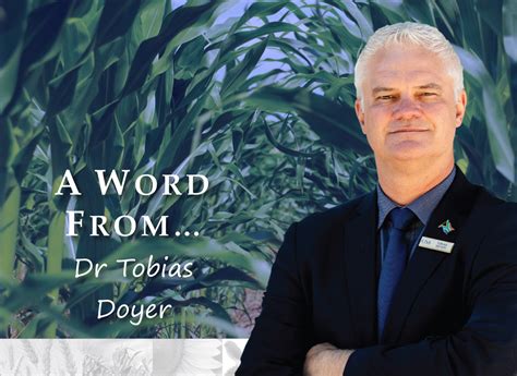 A Word From… Dr Tobias Doyer