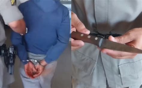 Homem é preso com faca após flagrar amigo tendo relações sexuais com sua esposa