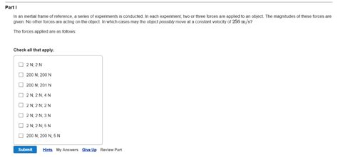 solved in an inertial frame of reference a series of