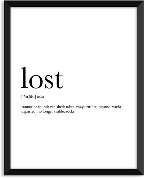 Serif Design Studios Lost Definition Unframed Art Print
