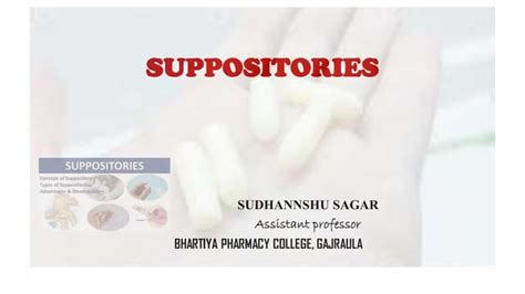 Suppositories And Its Types Bases Incompatibility Pdf
