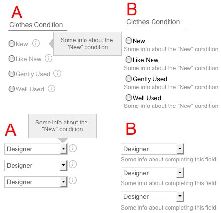 Forms Best Way To Show More Info Tooltip Vs No Tooltip User Experience Stack Exchange