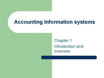 Ppt Accounting Information Systems Powerpoint Presentation Free To