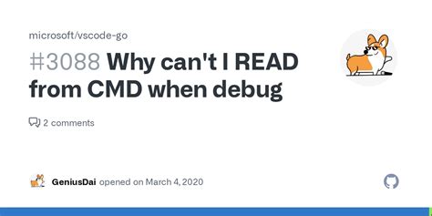 Why Can T I READ From CMD When Debug Issue 3088 Microsoft Vscode