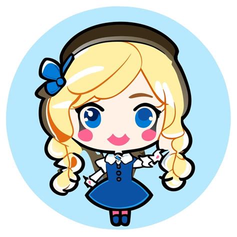 예쁜 여자 공주 문신 손으로 그린 만화 스티커 아이콘 개념 격리된 그림 프리미엄 Ai 생성 벡터