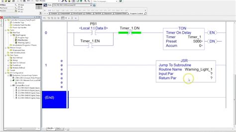 Intro To The Jump To Subroutine In Rslogix 5000 Youtube