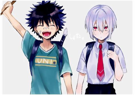 Kamijou Touma And Accelerator Toaru Majutsu No Index Drawn By