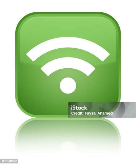 Wifi 아이콘 특별 한 부드러운 녹색 사각형 버튼 0명에 대한 스톡 벡터 아트 및 기타 이미지 0명 녹색 무선 기술 Istock