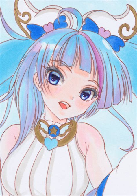 同人手描きイラスト原画 ひろがるスカイ プリキュア キュアスカイ A4手描きイラスト｜売買されたオークション情報、yahooの商品情報を
