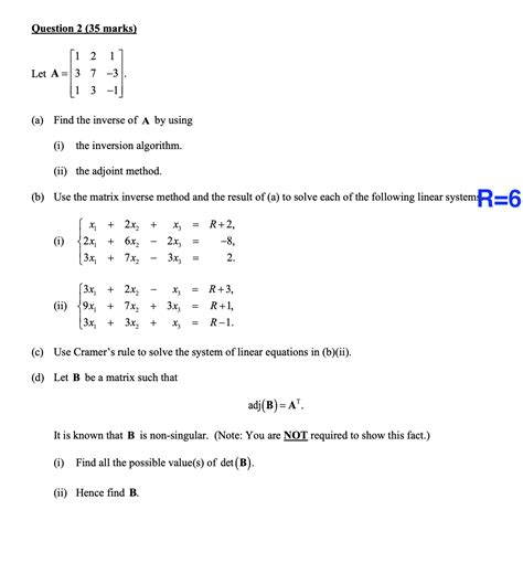 Solved A Use Gauss Jordan Elimination To Solve The System Chegg