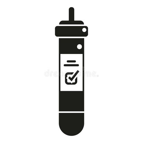 Lab Test Tube Icon Simple Vector Sample Result Stock Illustration Illustration Of Medical