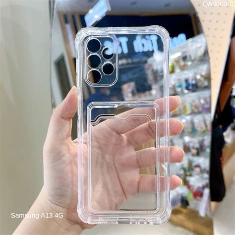 Ốp Ss A13 4g Dẻo Trong Kèm Ví Card