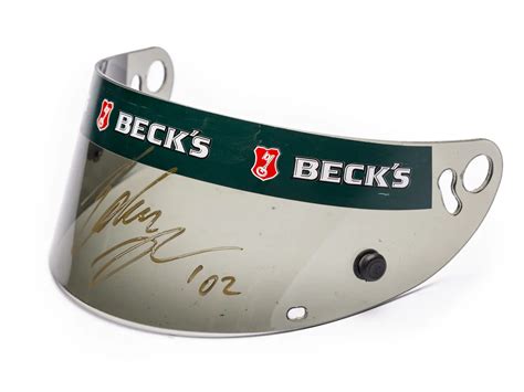 2002 Eddie Irvine Jaguar Racing Formula 1 Signed Visor The Schumacher