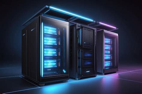 Premium Photo Server Concept Illustration