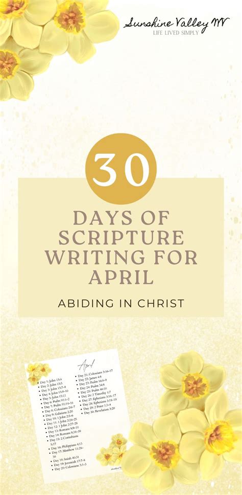 Start The New Year With A Scripture Writing Plan For January Sunshine