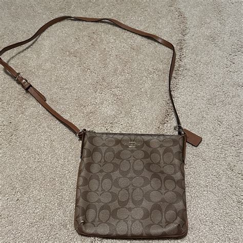 Coach Bags Coach Tan Signature Crossbody Bag Poshmark