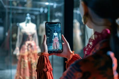 Investigate The Use Of Augmented Reality In Fashio Generative Ai Premium Ai Generated Image