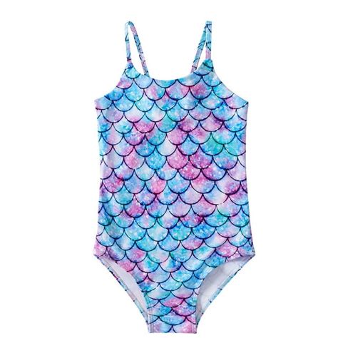 Woyy Big Girls One Piece Swimsuit Spaghetti Strap Bathing Suit With