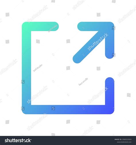 Resize Pixel Perfect Gradient Linear Ui Stock Vector Royalty Free