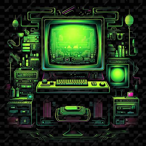 Premium Psd Vintage Arcade Retro Arcade Lines Pixel Art Lime Green Pixel Png Y2k Shapes