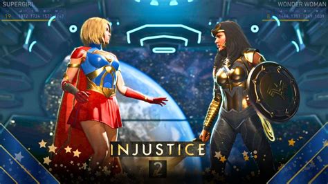 Injustice 2 Supergirl Vs Wonder Woman Youtube