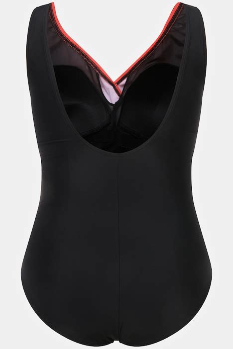Color Gradient Wrap Look One Piece Swimsuit Swimsuits Swimwear