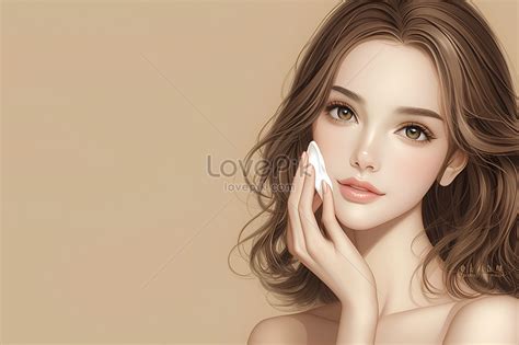 여성스킨크림 일러스트 무료 다운로드 Lovepik