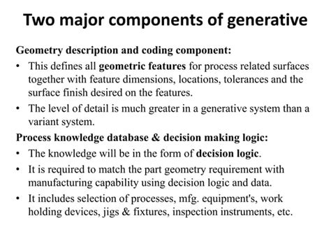 Computer Aided Process Planning Capp Pptx