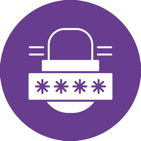 Password Glyph Circle Multicolor 9862708 Vector Art At Vecteezy