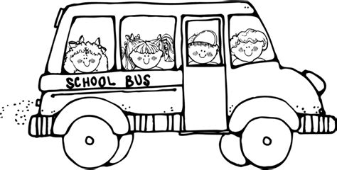 School Bus Cartoon Drawing Clip Art Library