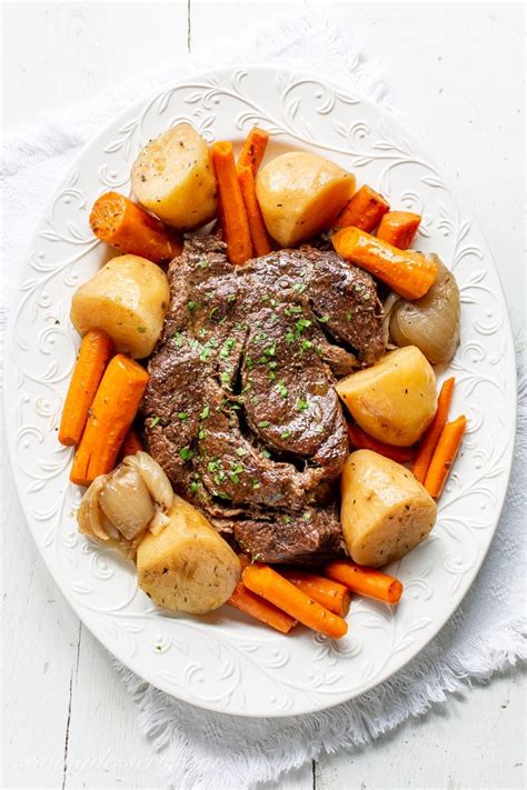 Slow Cooker Pot Roast Saving Room For Dessert