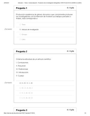 Semana 15 Tema 01 Autoevaluación Introducción Nota 19 20 Intento