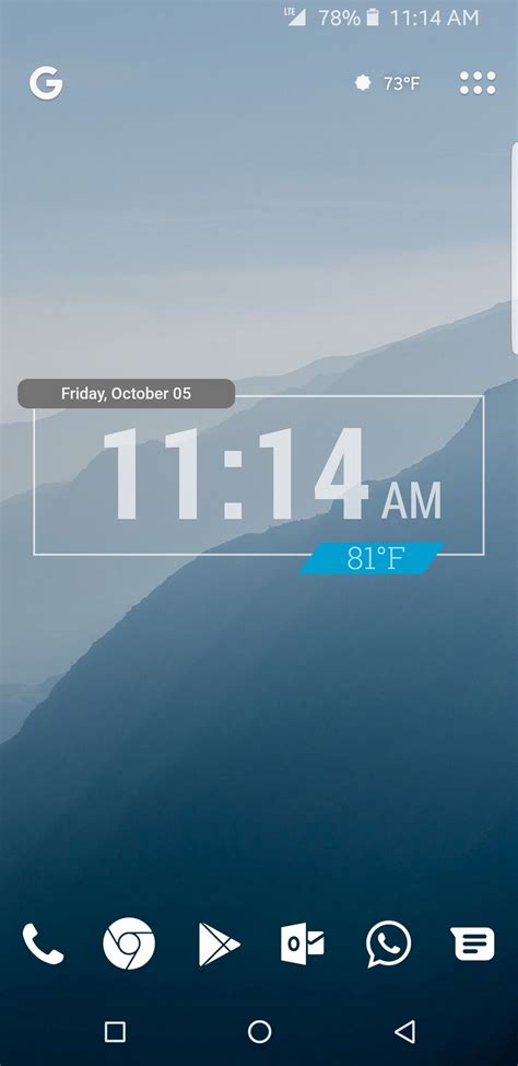 New Setup With Custom Clock Widget R NovaLauncher