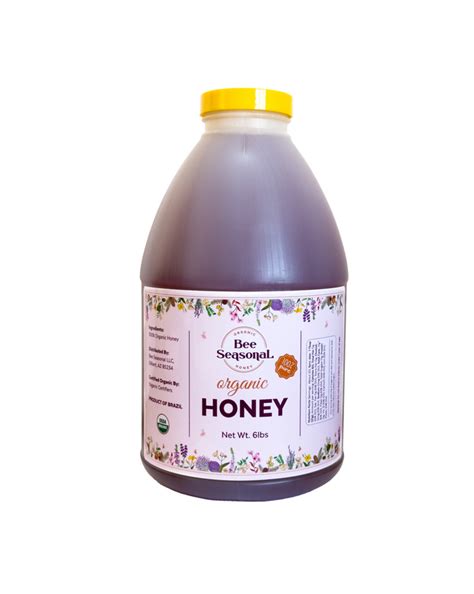 Organic Wildflower Honey 6lbs Bee Seasonal